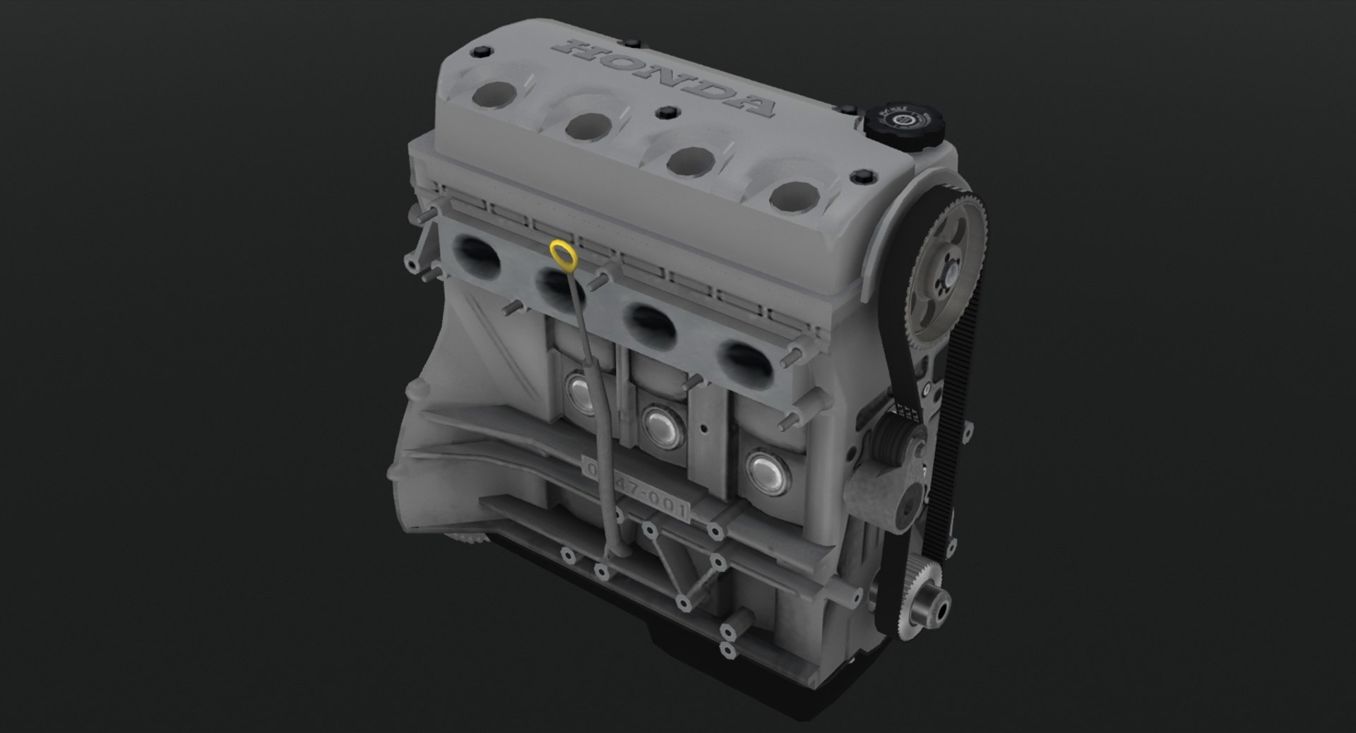 3D parts honda d16y7 1 model - TurboSquid 1442863