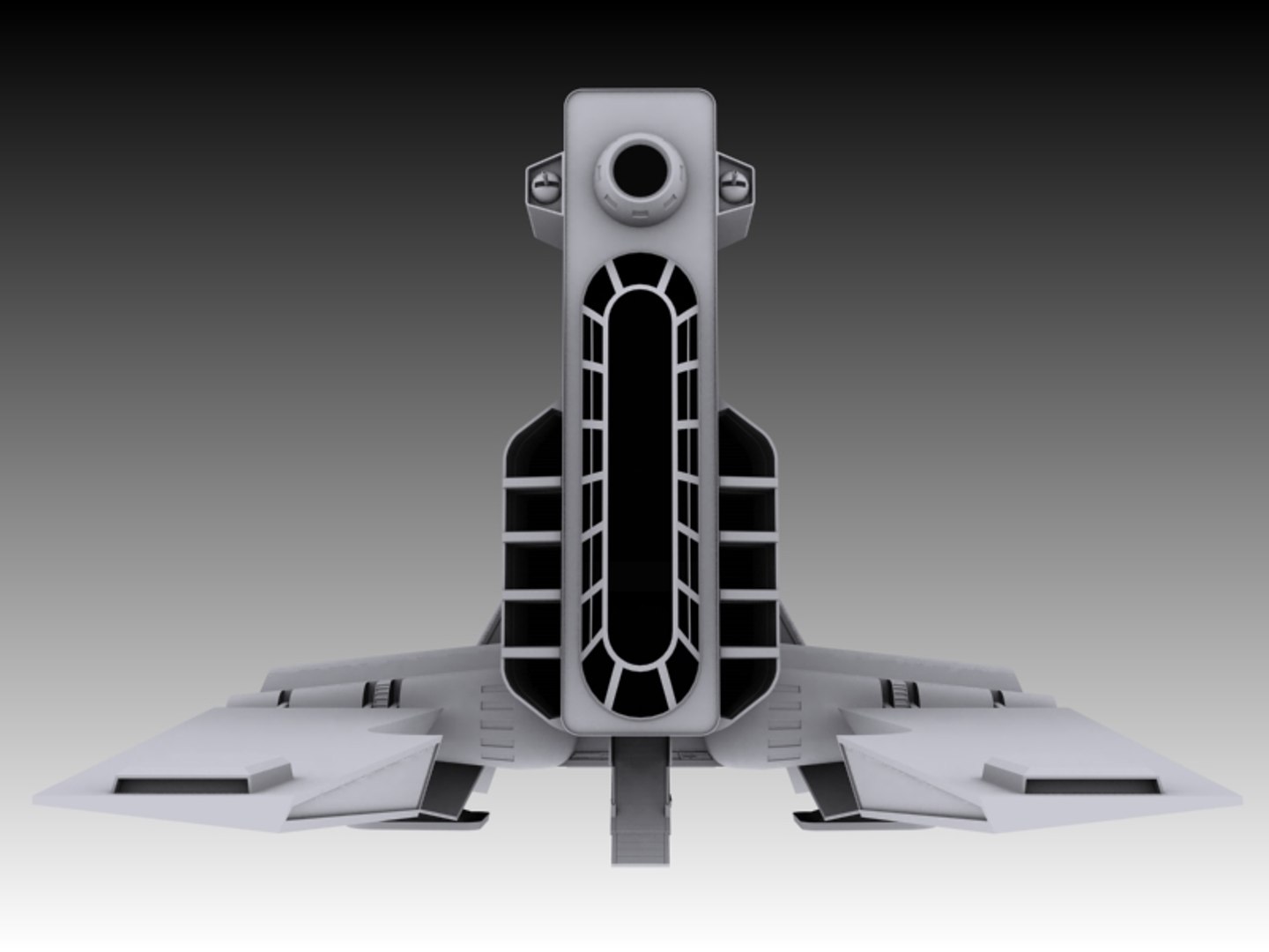 3d Model Armed Attack Shuttle