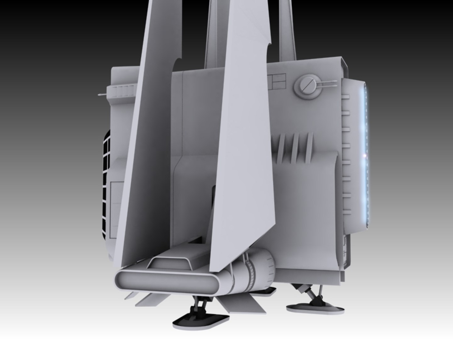 3d Model Armed Attack Shuttle