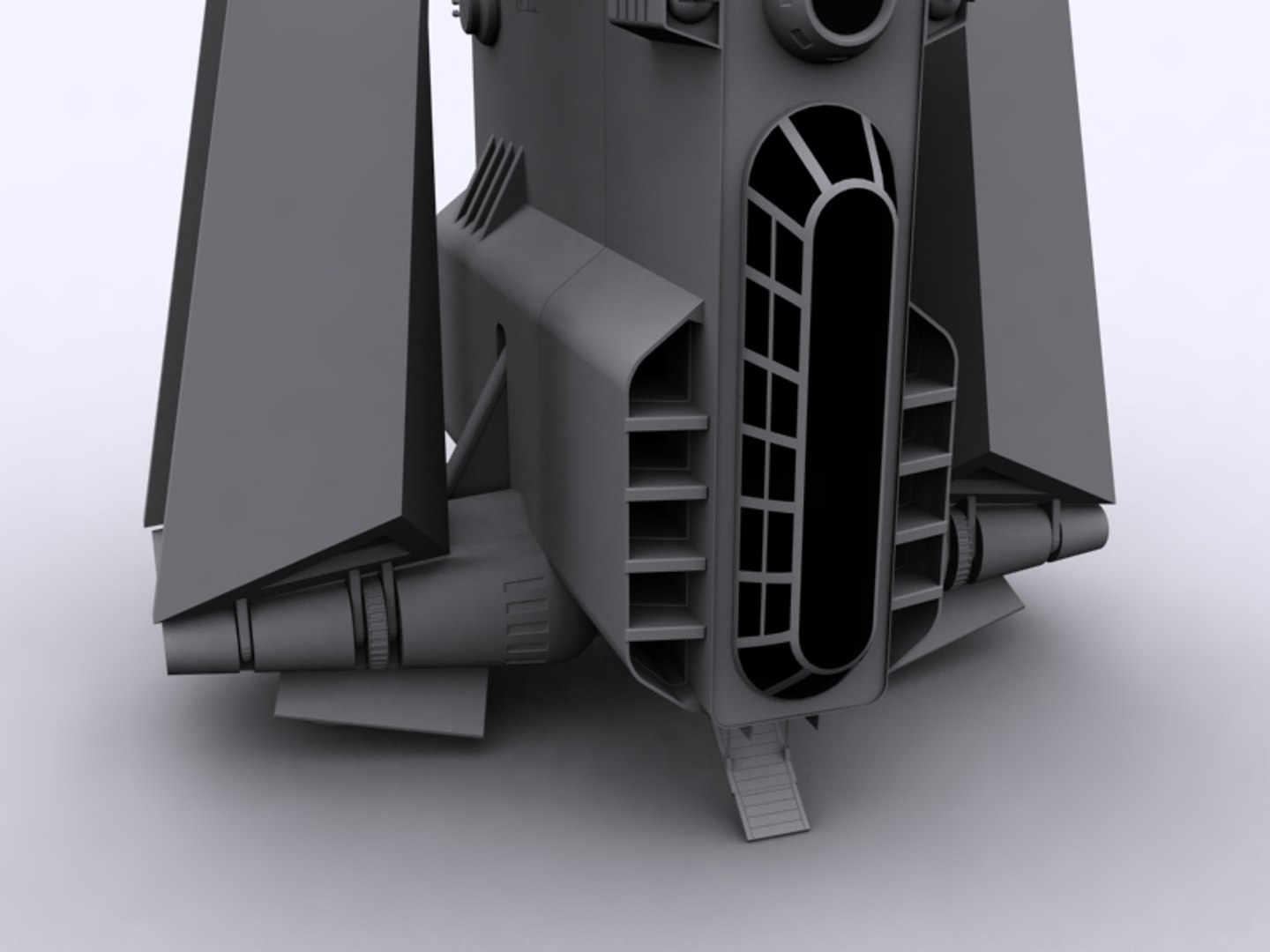3d Model Armed Attack Shuttle