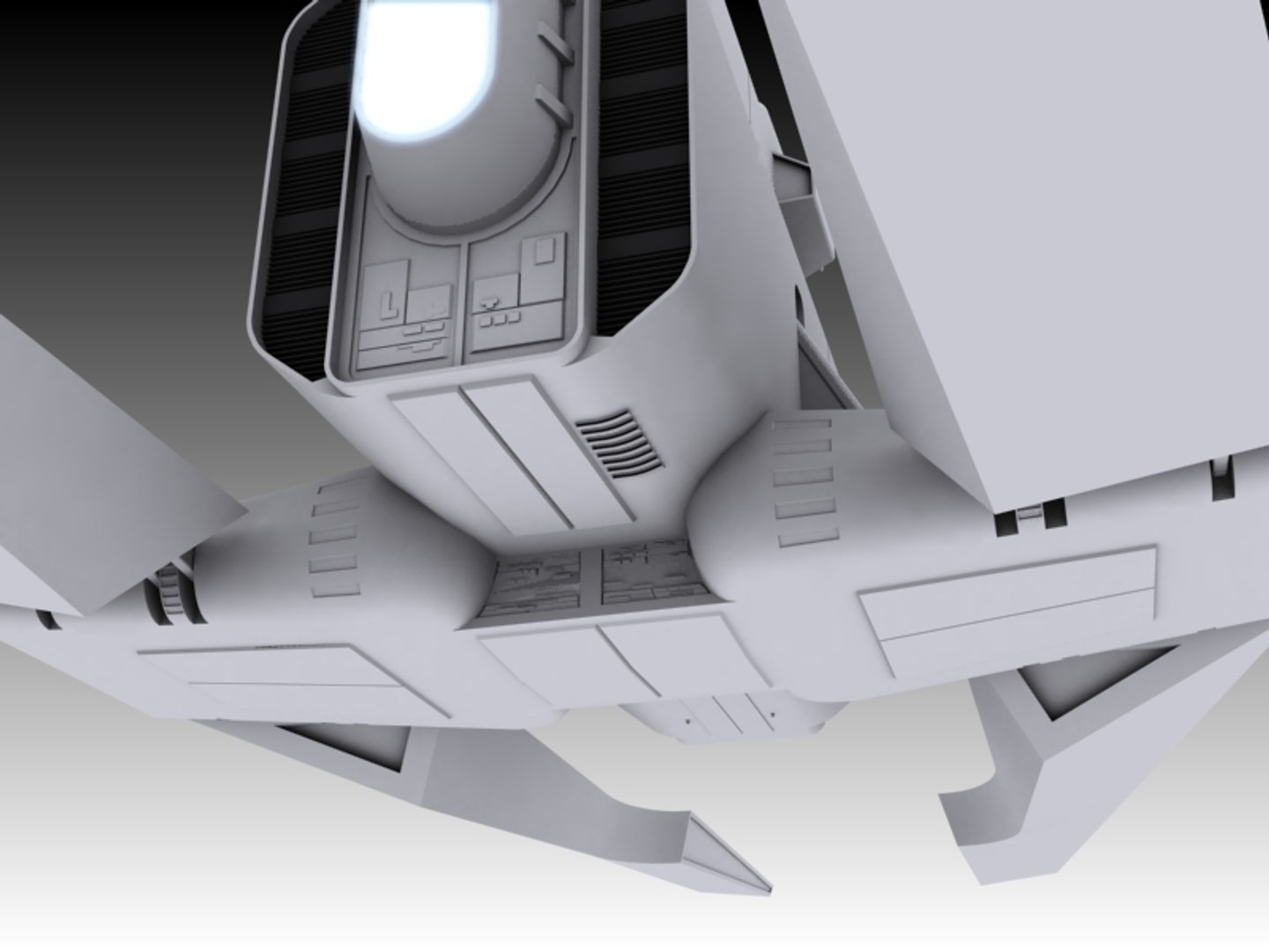 3d Model Armed Attack Shuttle