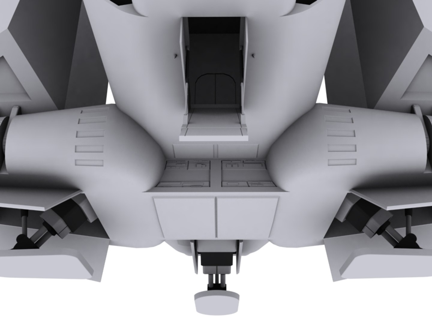 3d Model Armed Attack Shuttle