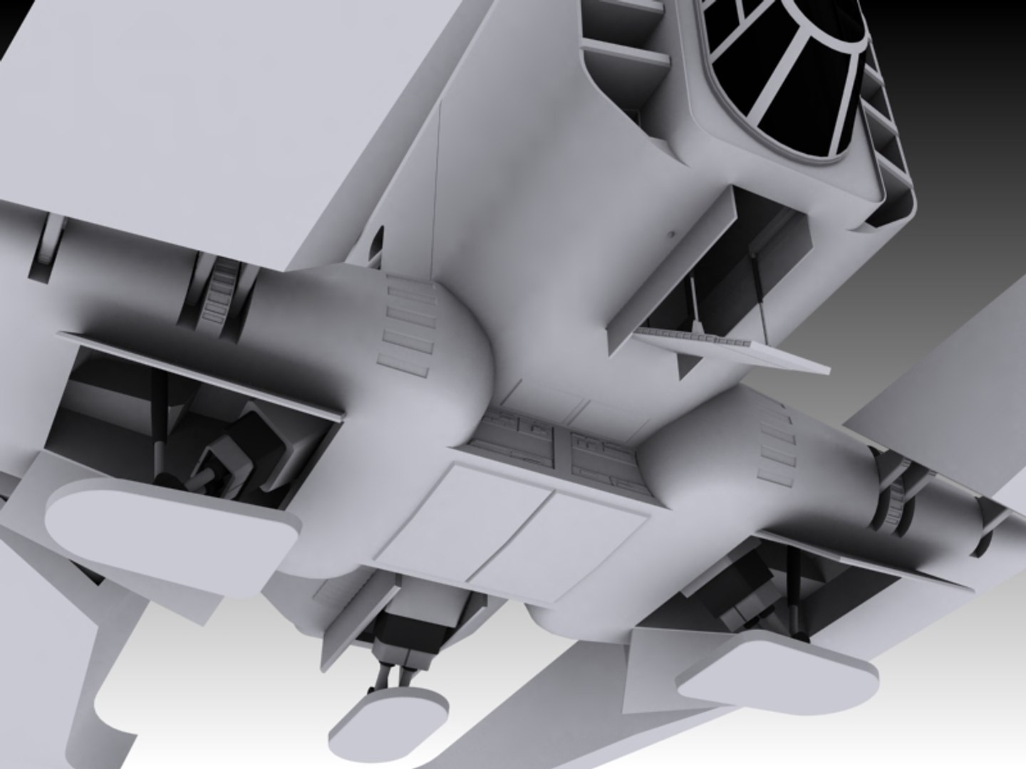 3d Model Armed Attack Shuttle