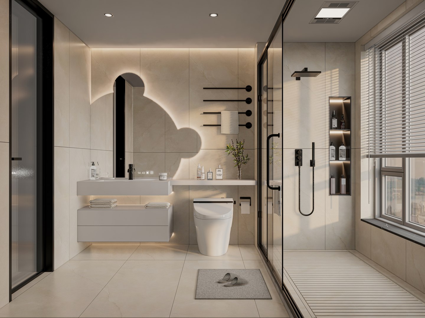 3D Modern bathroom full scene - TurboSquid 2118613