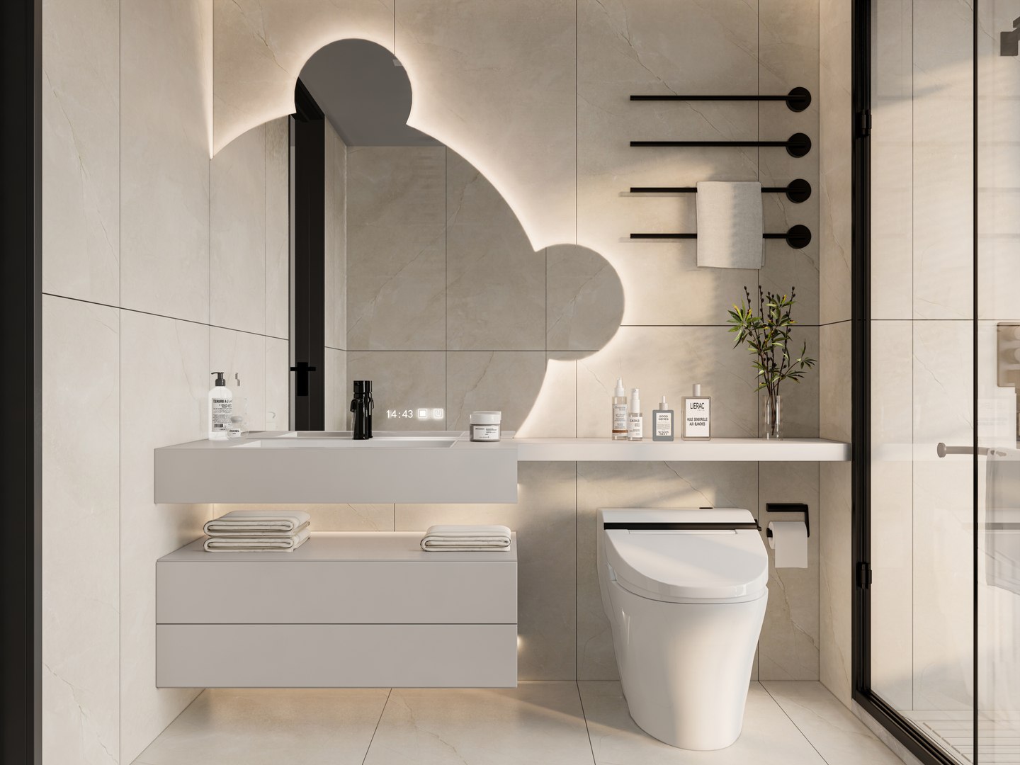 3D Modern bathroom full scene - TurboSquid 2118613