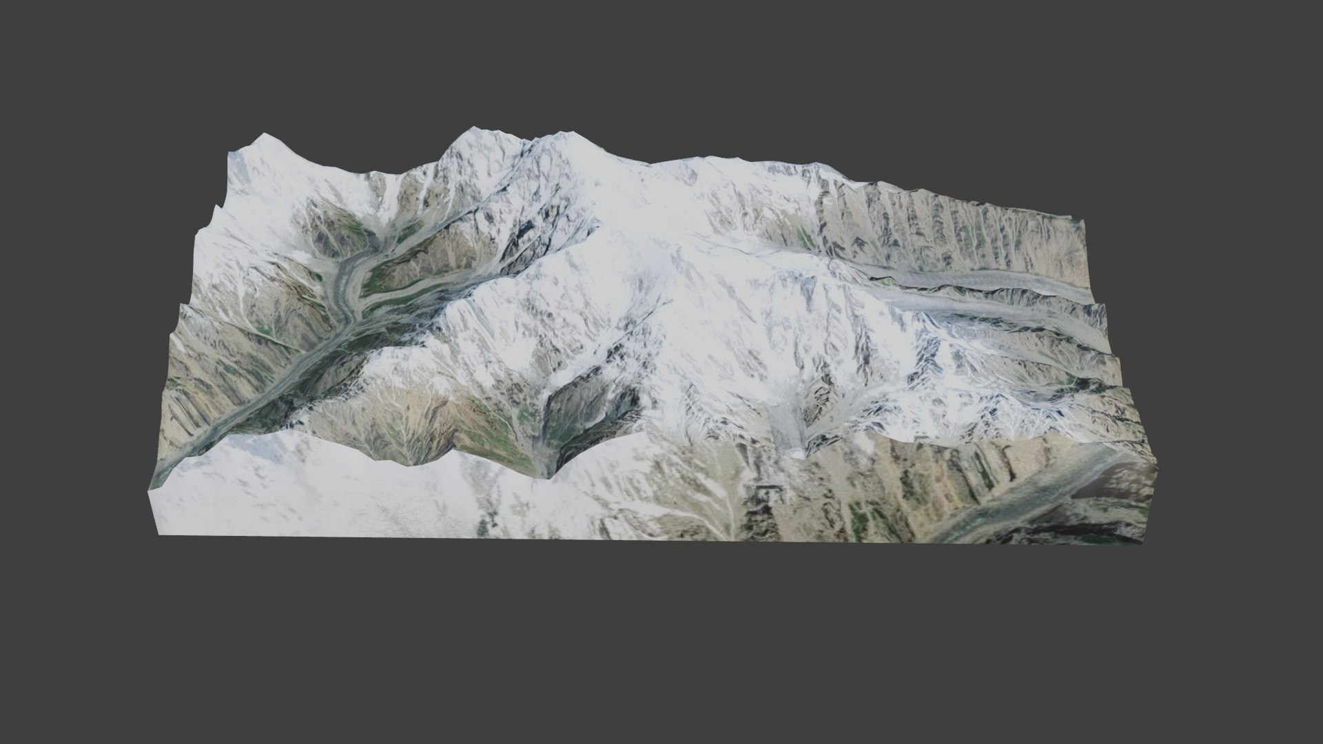 3D Ultar Sar Mountain - TurboSquid 1826109