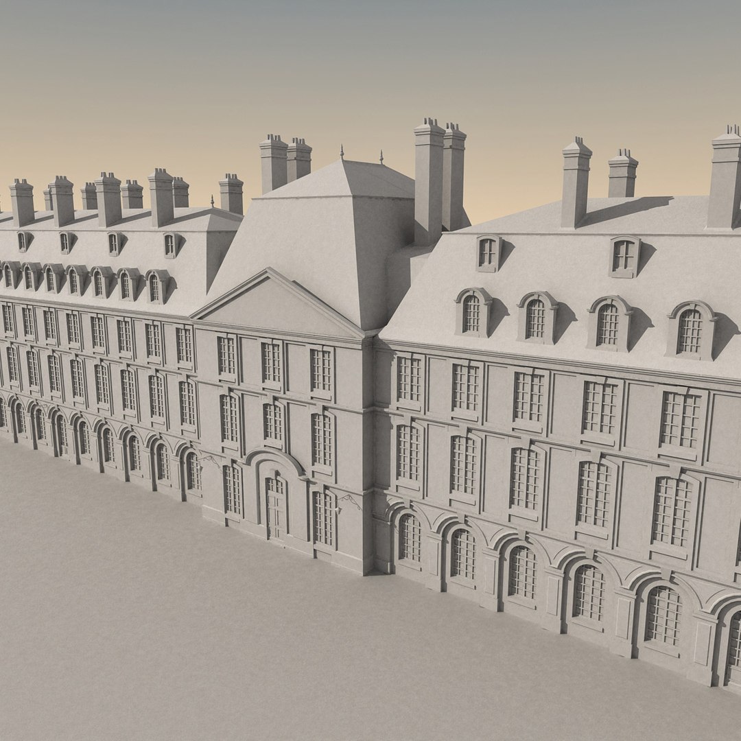 3d Model European Building Europe
