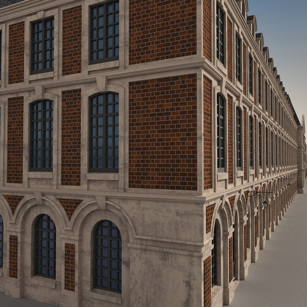 3d Model European Building Europe