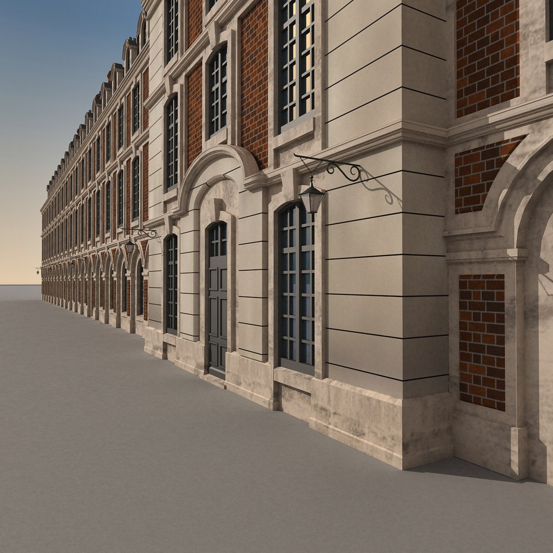3d Model European Building Europe
