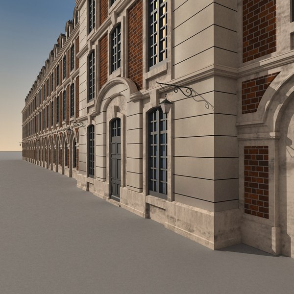3d model european building europe