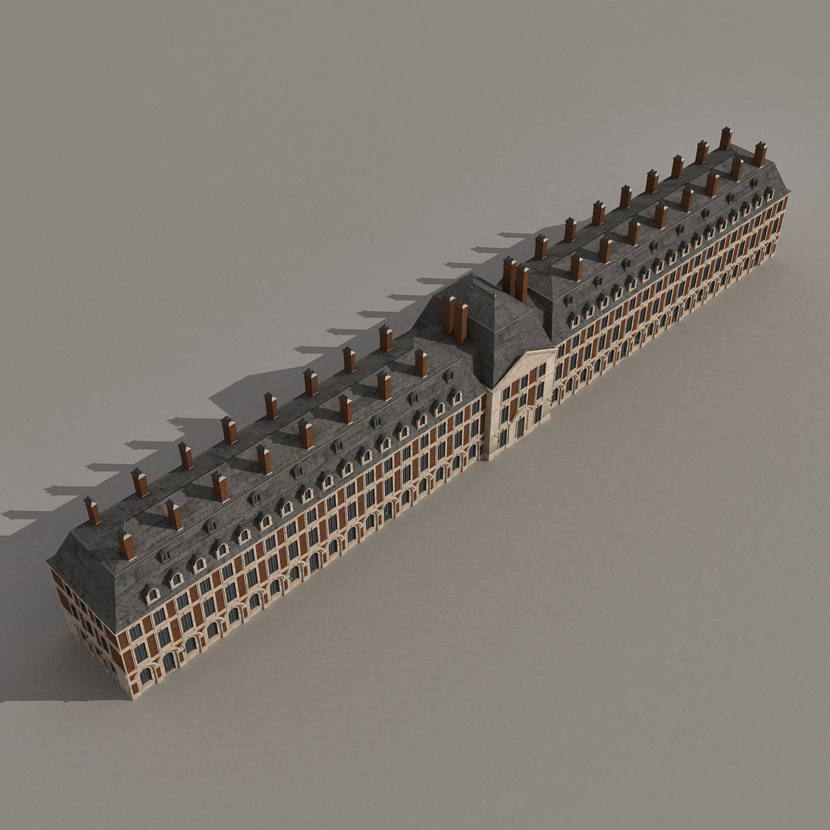 3d model european building europe