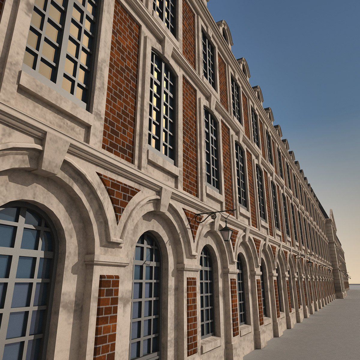 3d model european building europe