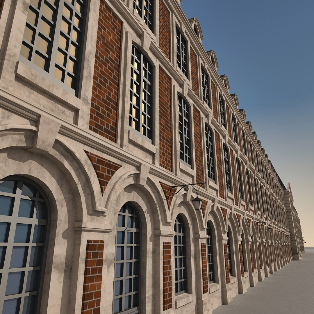 3d Model European Building Europe