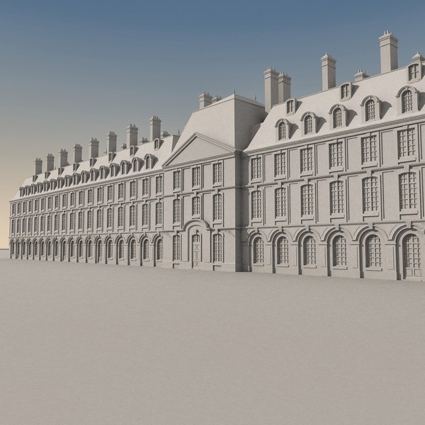 3d model european building europe
