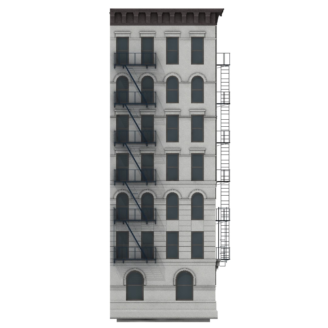 American Tenement House 3d Model