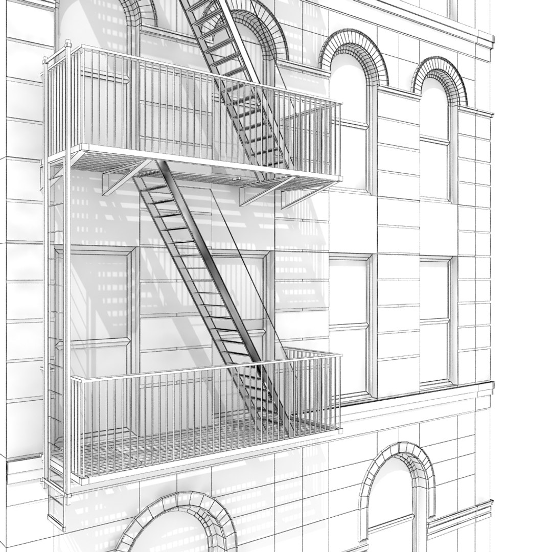 American Tenement House 3d Model