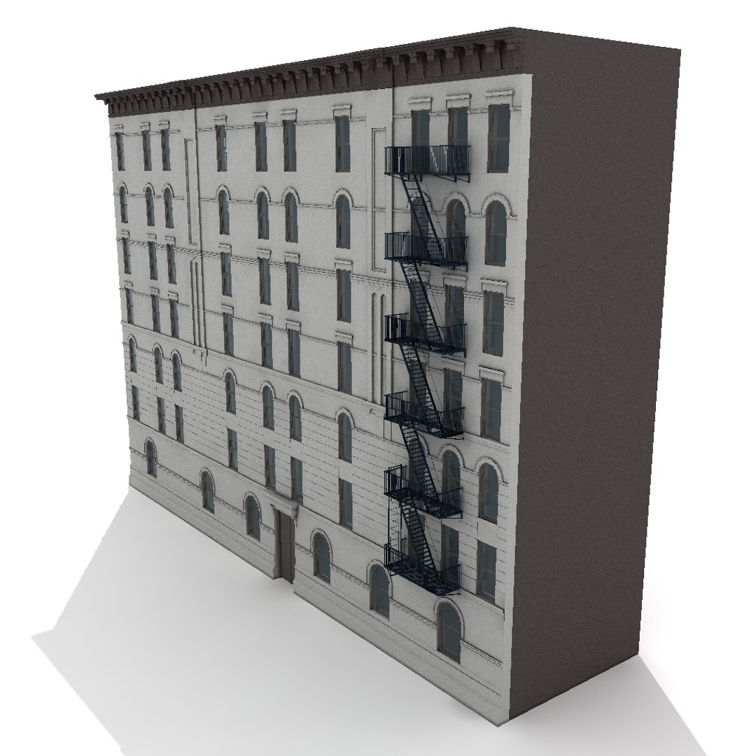 American Tenement House 3d Model