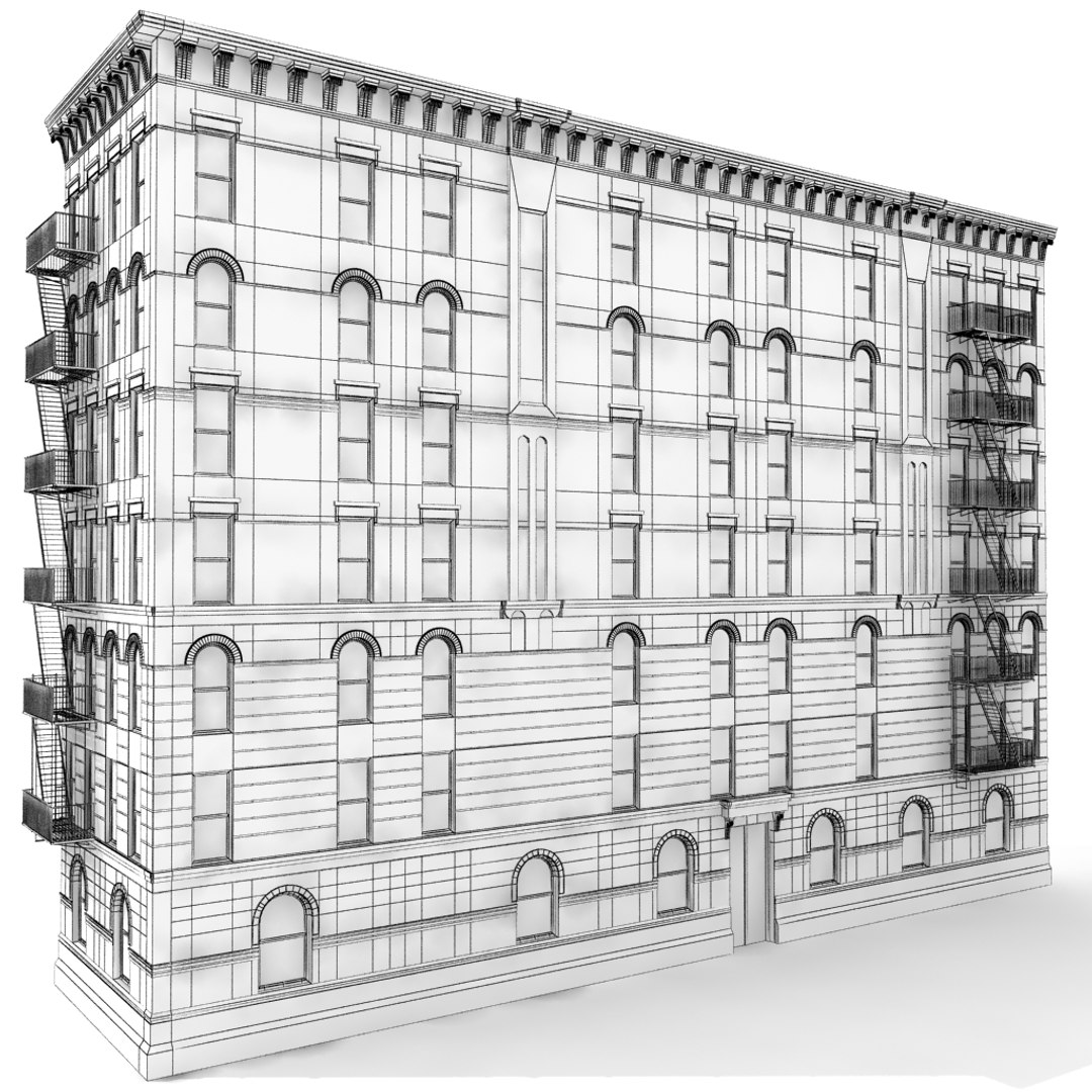 American Tenement House 3d Model