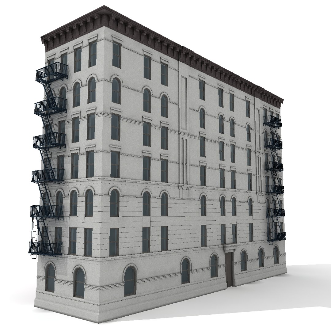 American Tenement House 3d Model