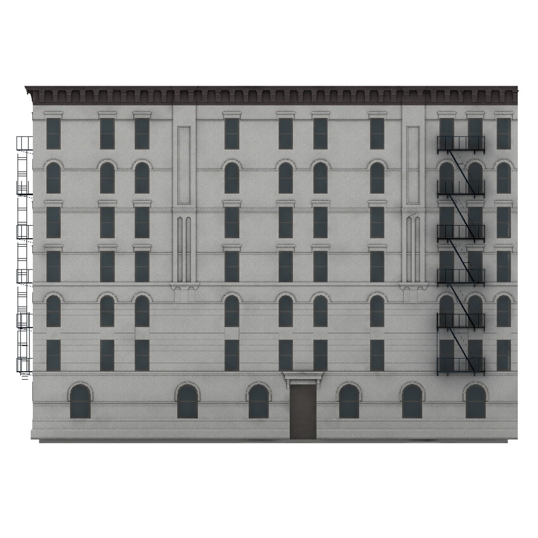 American Tenement House 3d Model