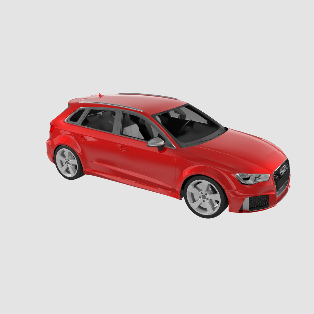 Audi Rs3 Sportback 2016 3d Model