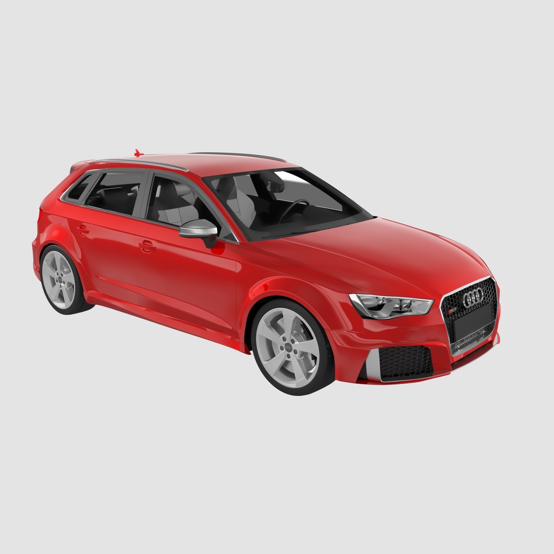 Audi Rs3 Sportback 2016 3d Model