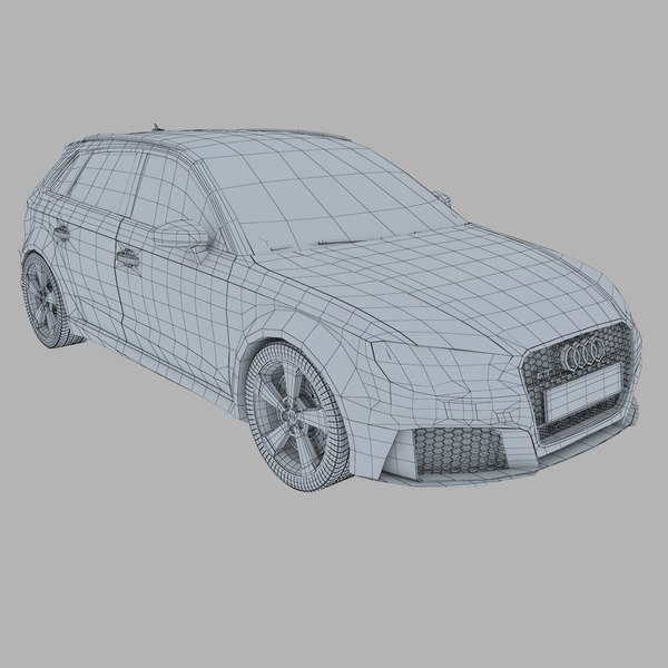 audi rs3 sportback 2016 3d model
