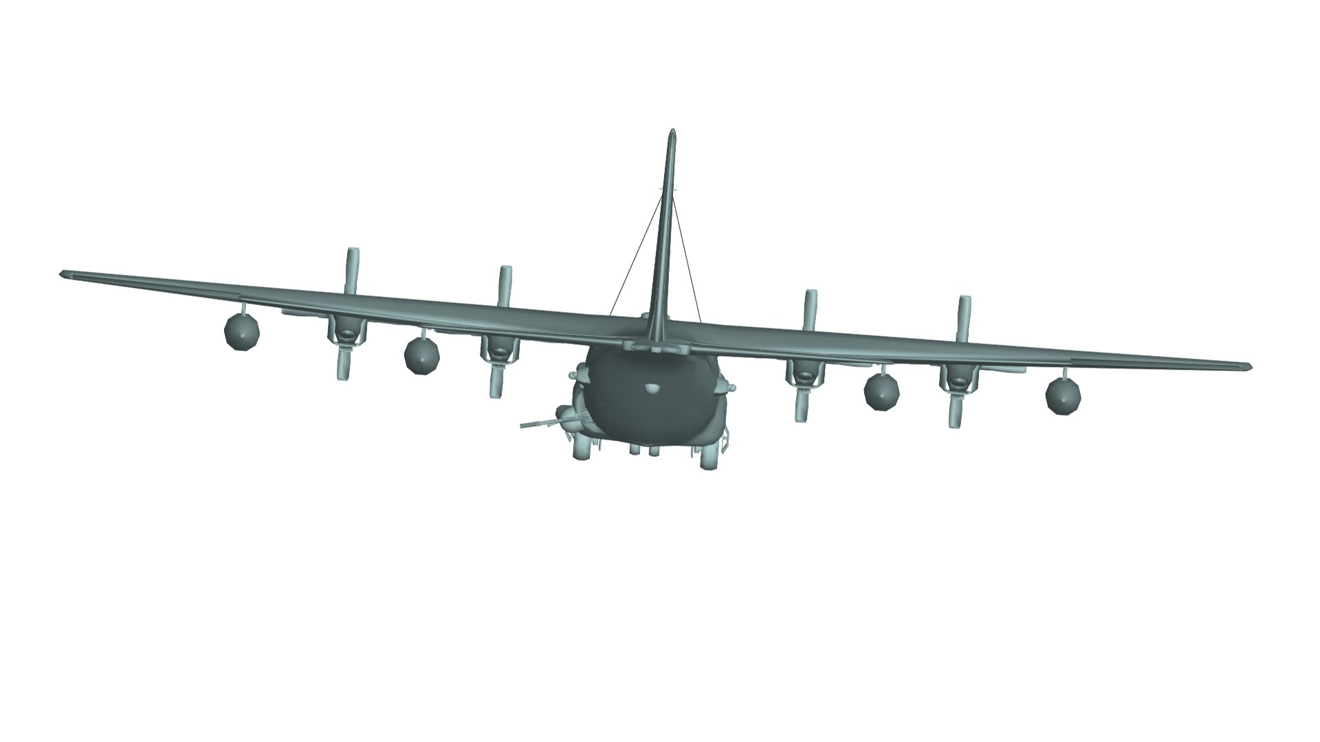Lockheed AC-130 3D Model - TurboSquid 1988354