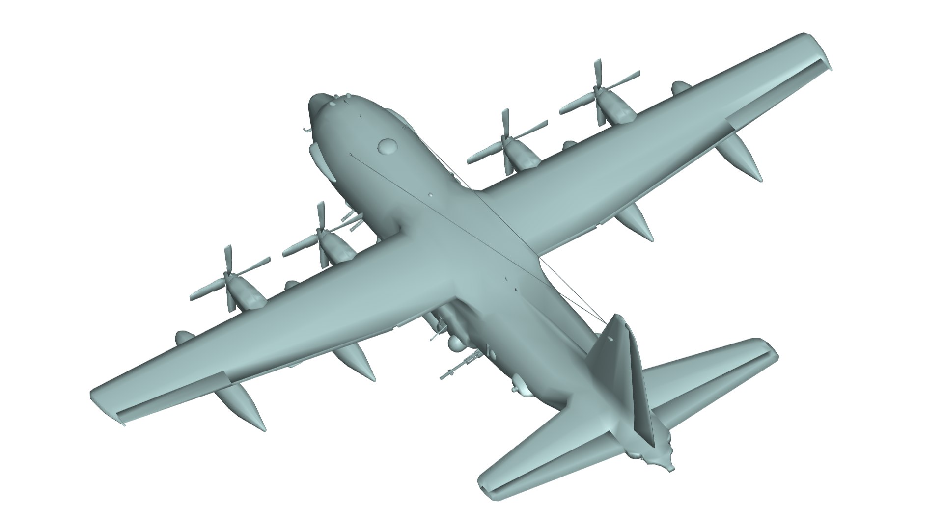 Lockheed AC-130 3D Model - TurboSquid 1988354