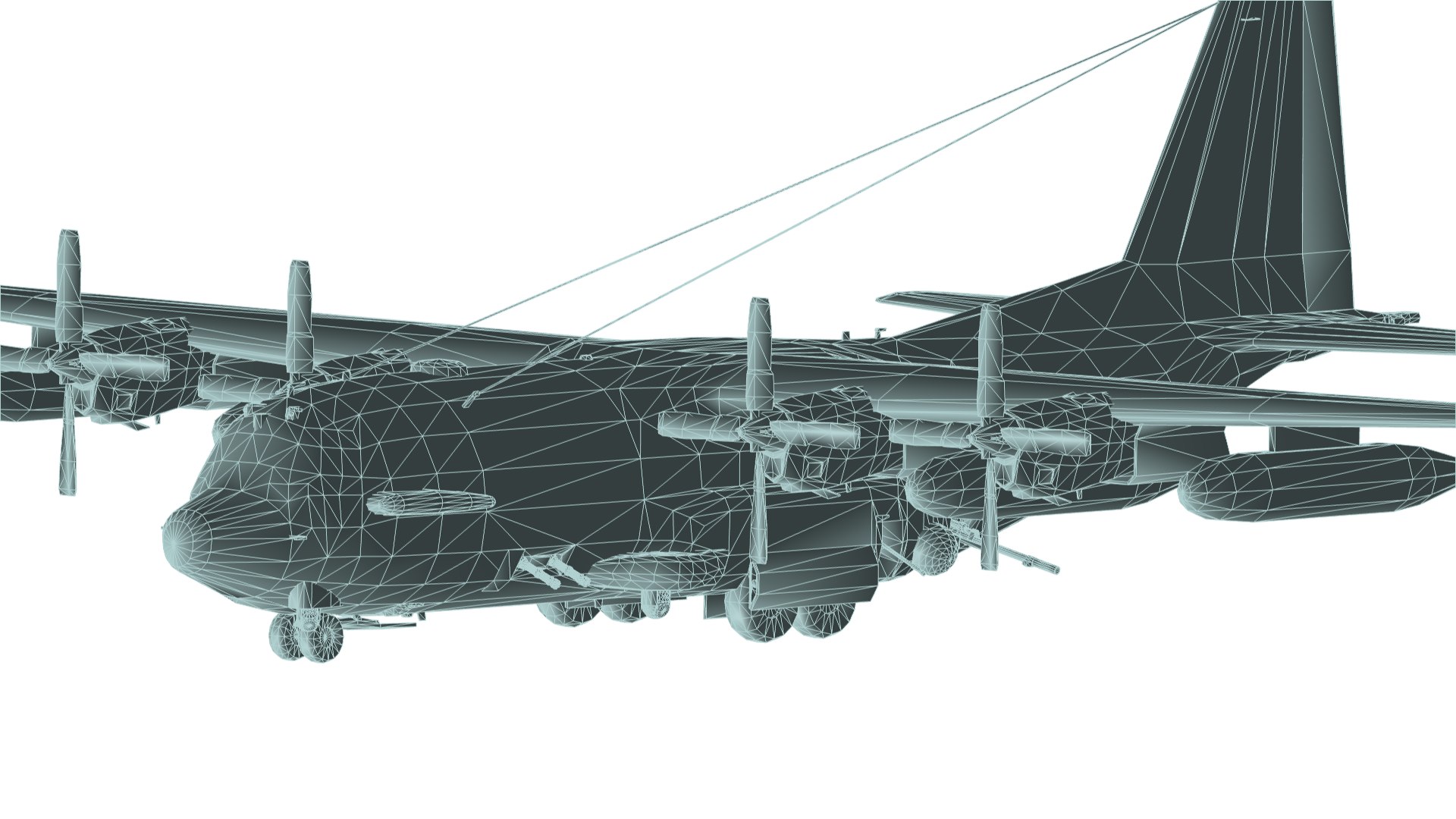 Lockheed AC-130 3D Model - TurboSquid 1988354