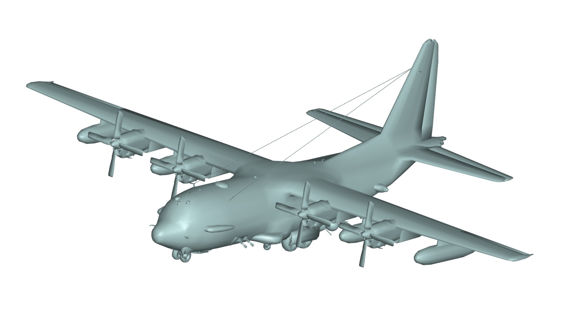 Lockheed AC-130 3D Model - TurboSquid 1988354
