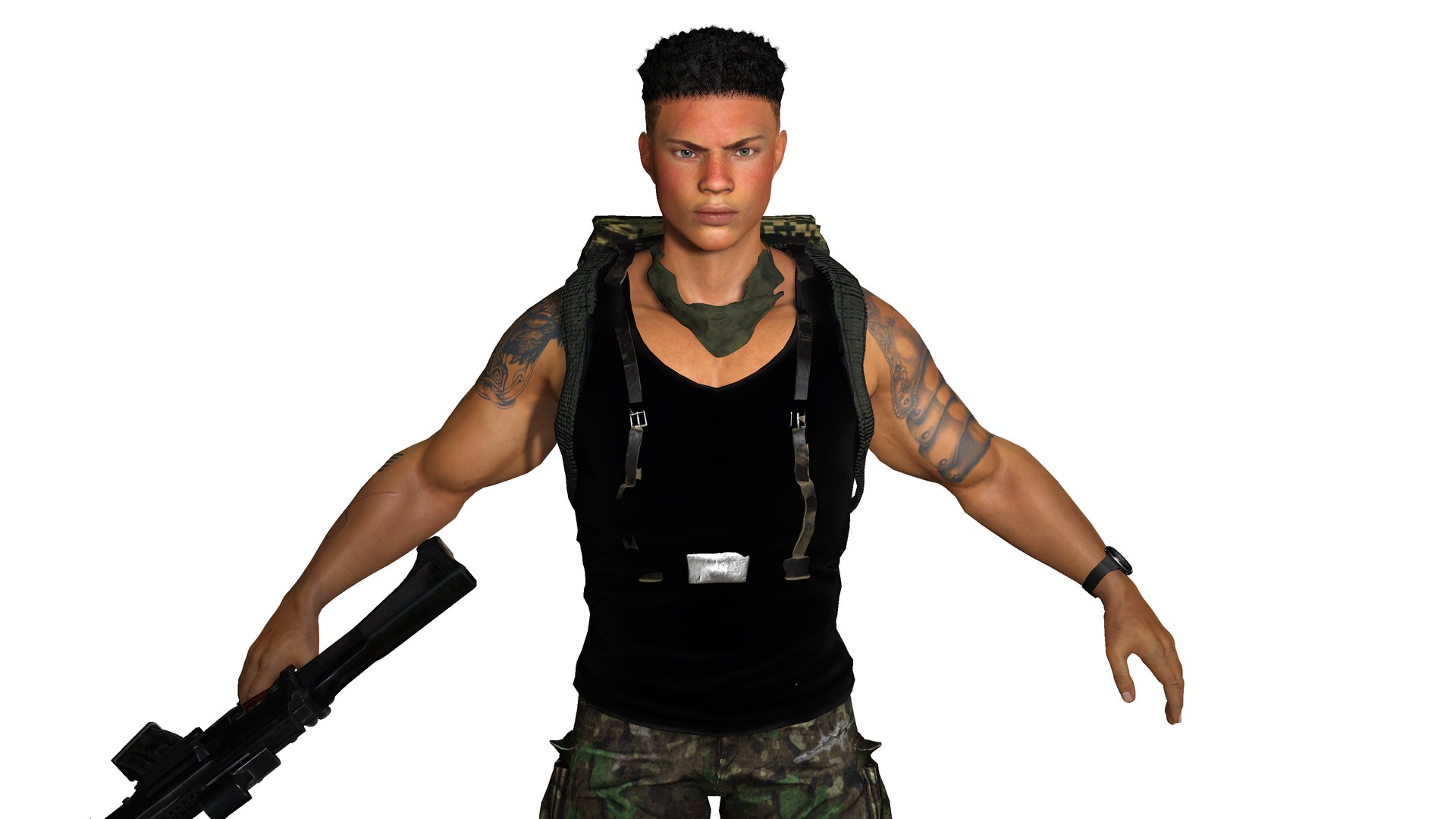 3D AAA 3D APOCALYPTIC- SURVIVAL- REALISTIC RIG GAME READY CHARACTER ...
