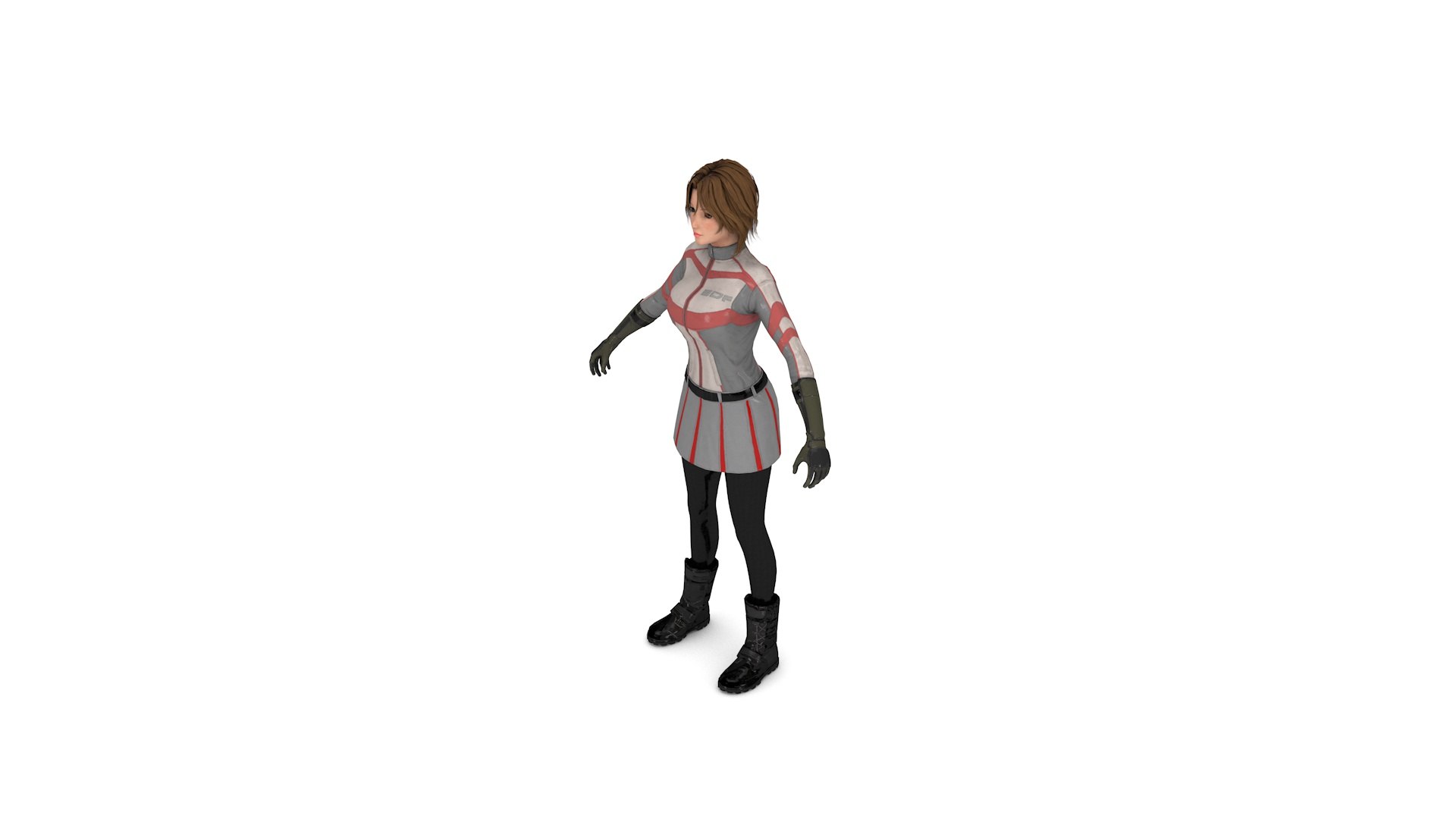 Warrior Riho 3D - TurboSquid 2075033
