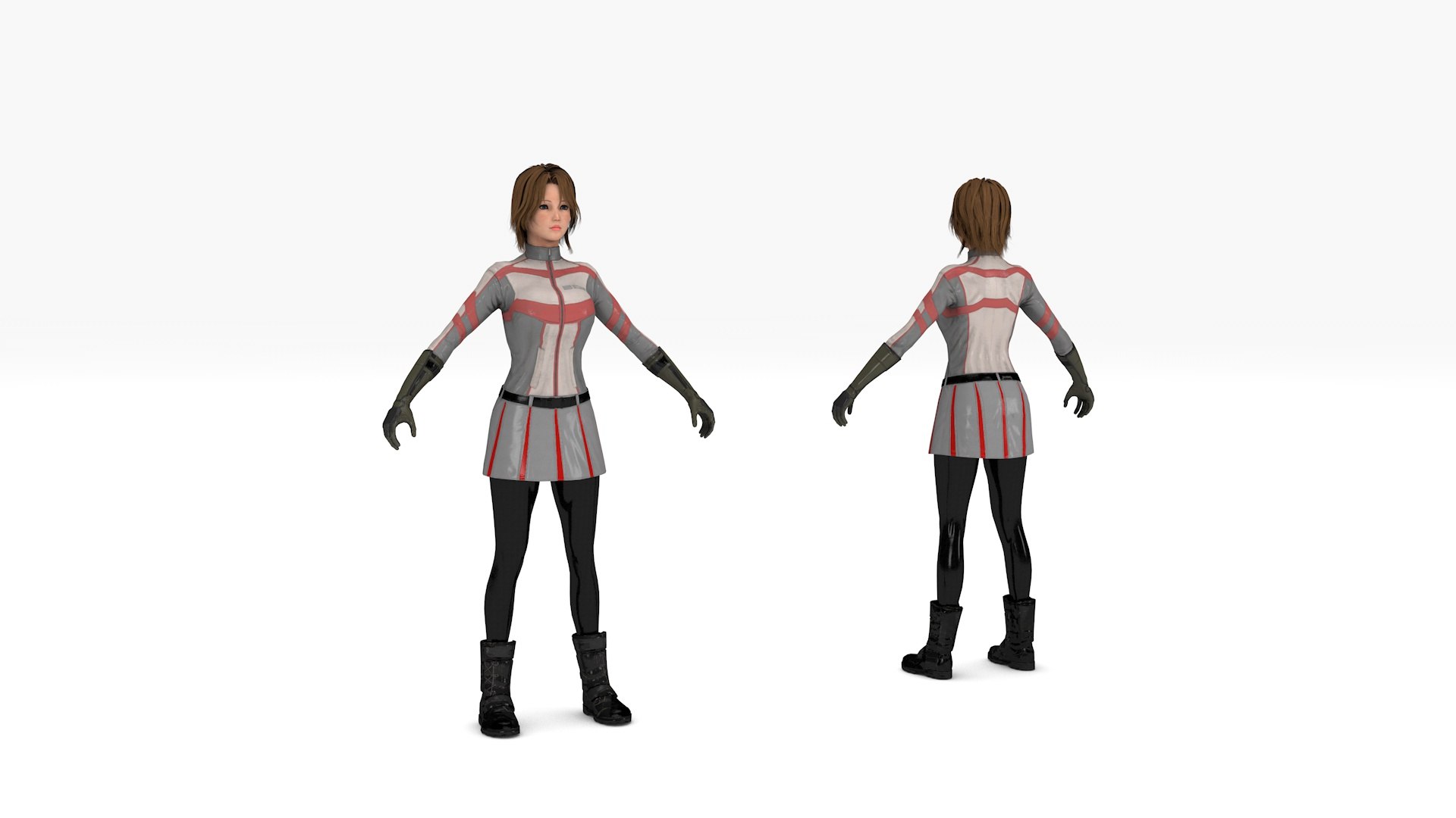 Warrior Riho 3D - TurboSquid 2075033