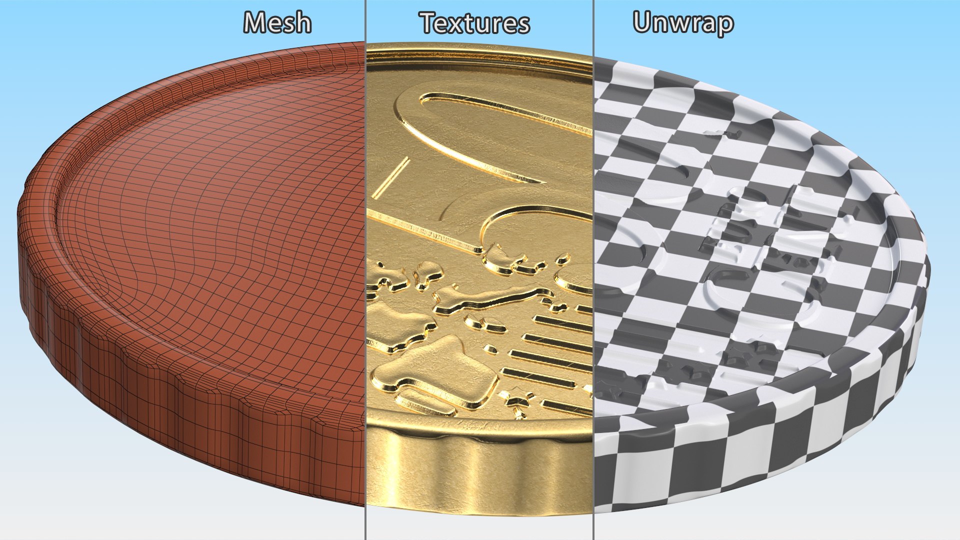 3D Italy 50 Euro Cent - TurboSquid 2122373