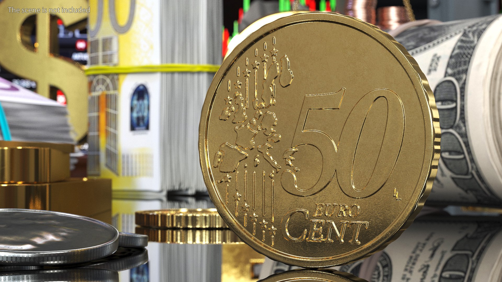 3D Italy 50 Euro Cent - TurboSquid 2122373