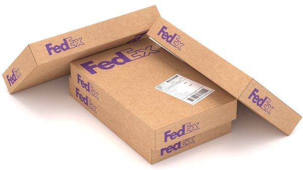 modelo 3d Caja de embalaje de cartón Fedex - TurboSquid 1991816