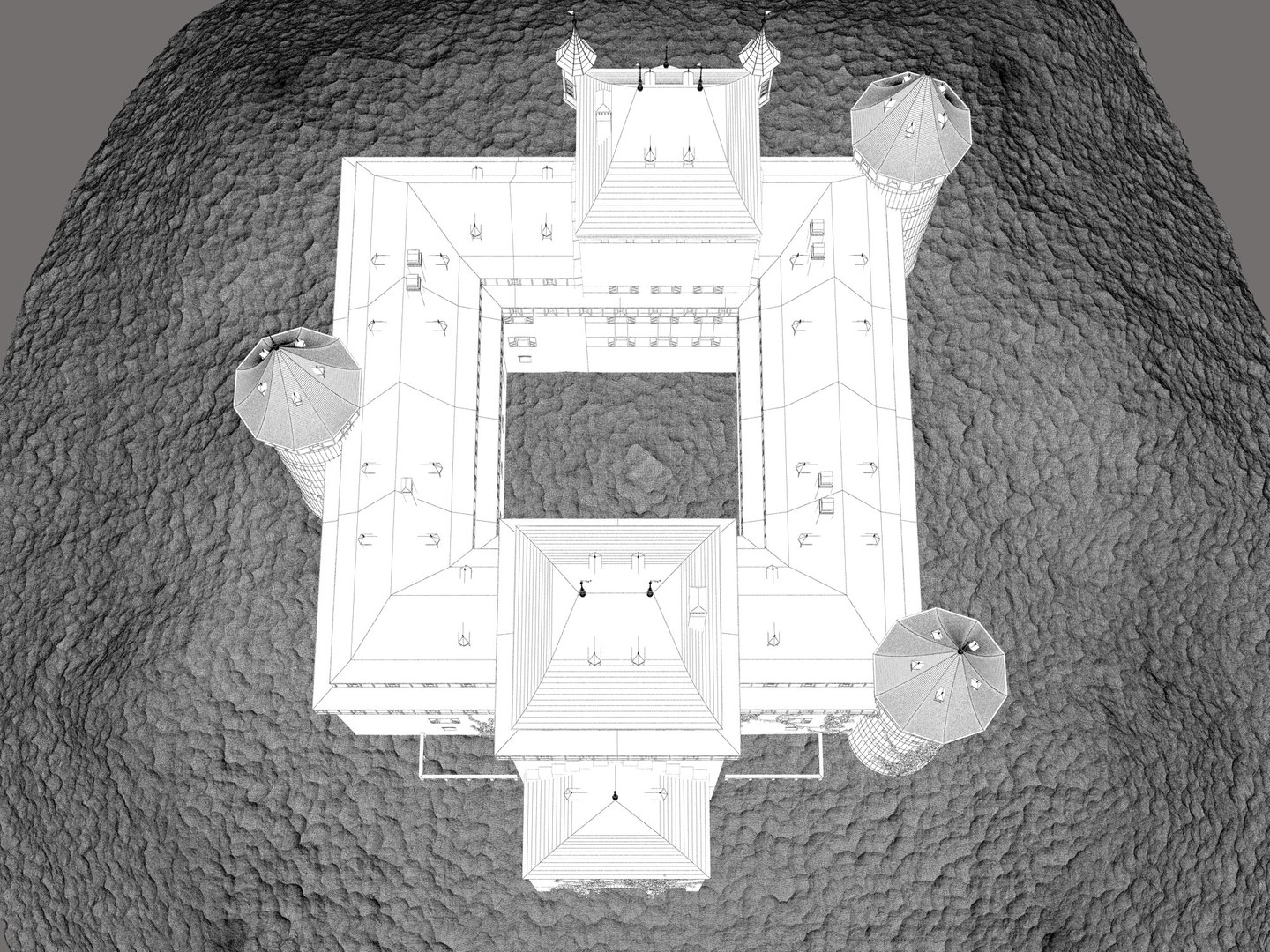 3D Castle Fortress Architecture Model - TurboSquid 1541553