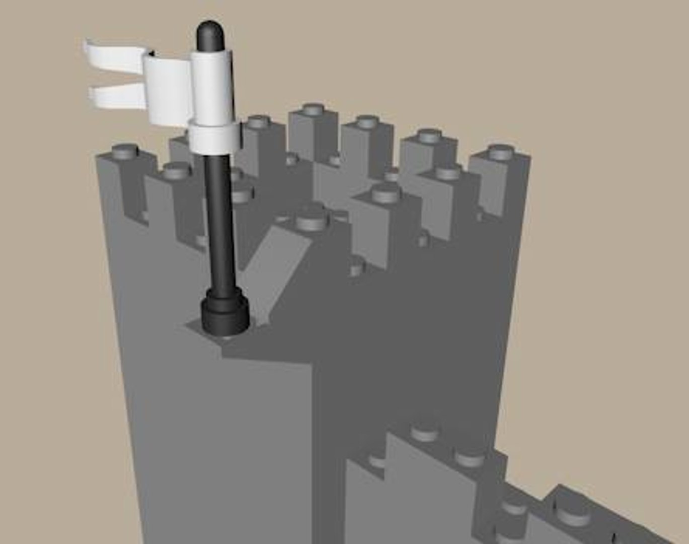 Lego Castle Gate 3d 3ds