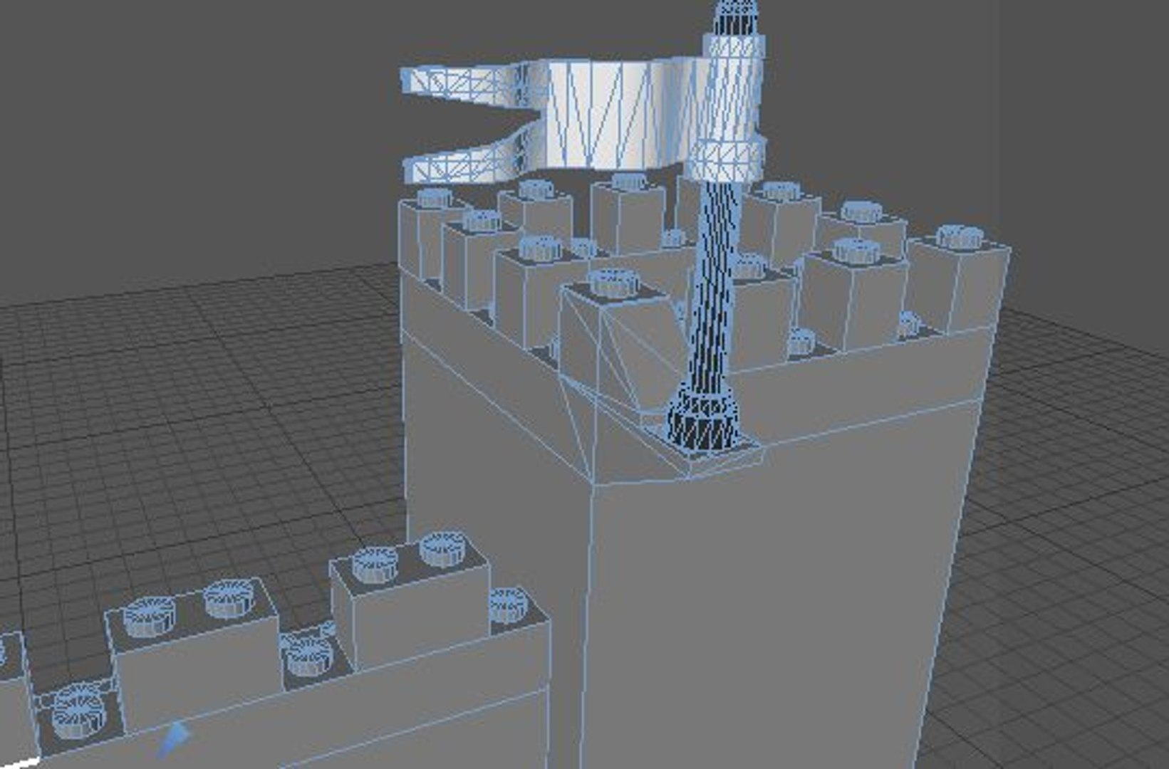 Lego Castle Gate 3d 3ds