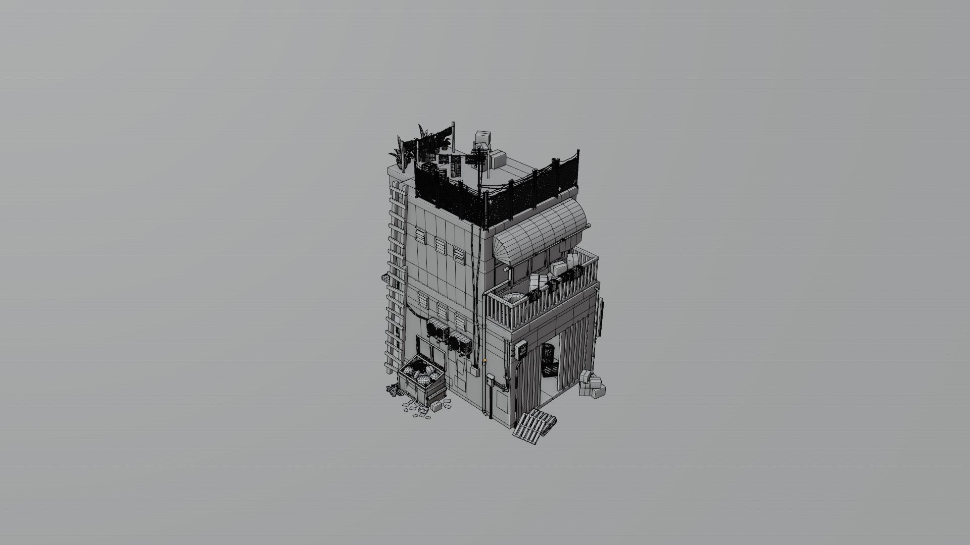 ASIAN URBAN BUILDING HONGKONG 01 3D - TurboSquid 2177550