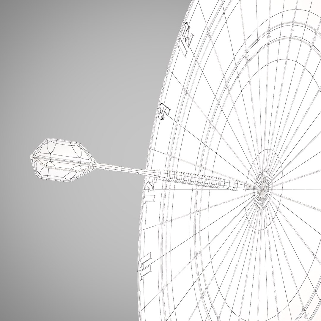 darts dartboard 3d model