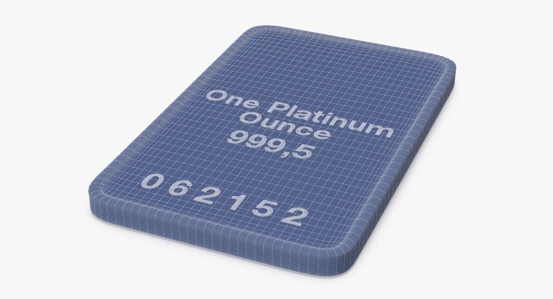 Silver Platinum Ounces 3d Model
