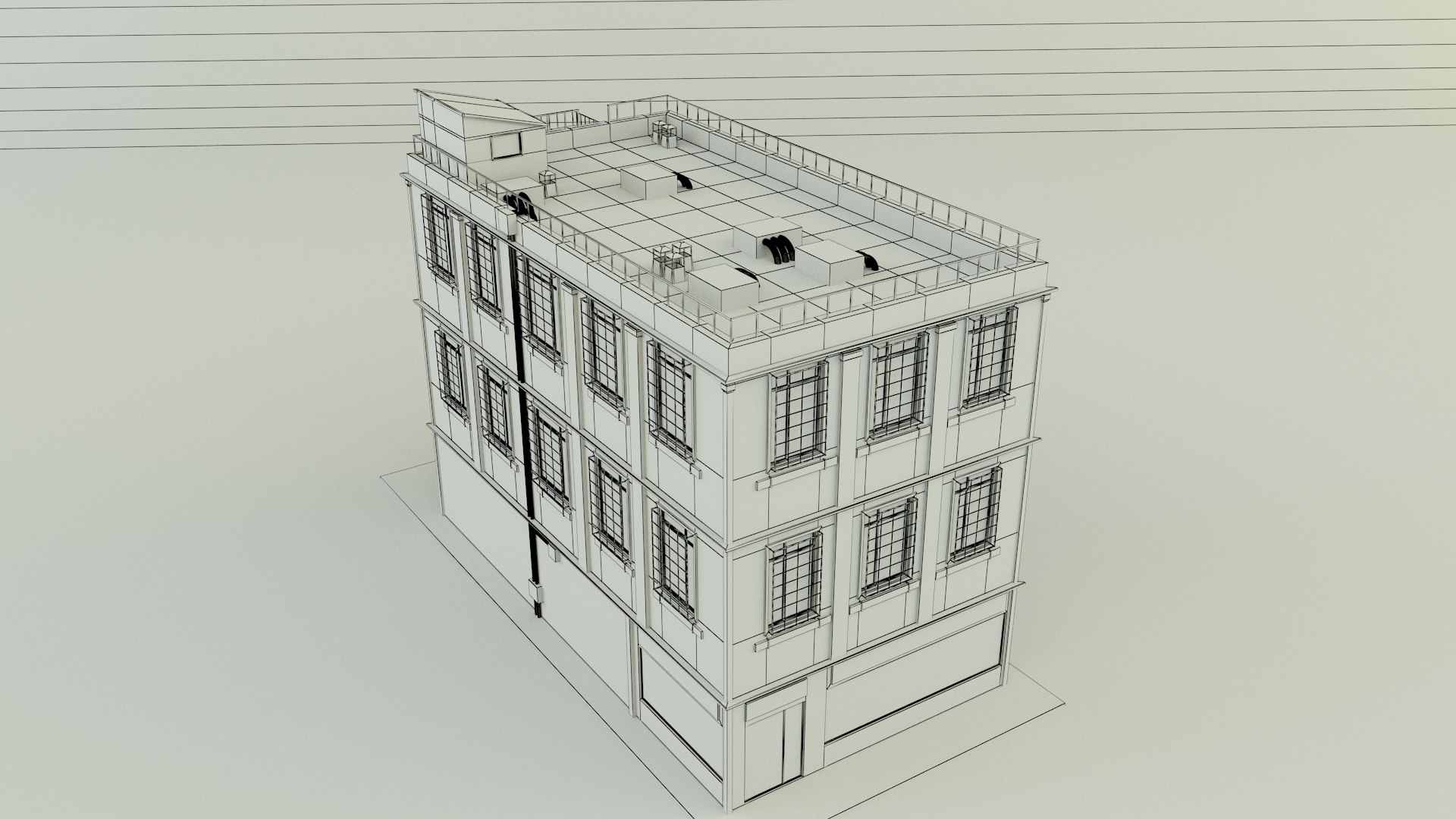 Green Building 65 3D Model - TurboSquid 2381822