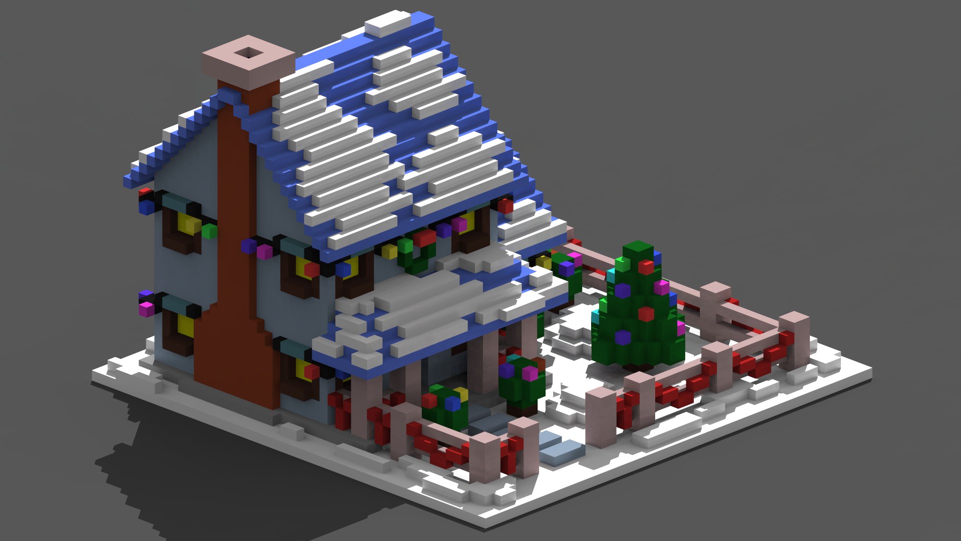 Voxel House 3D - TurboSquid 1350783