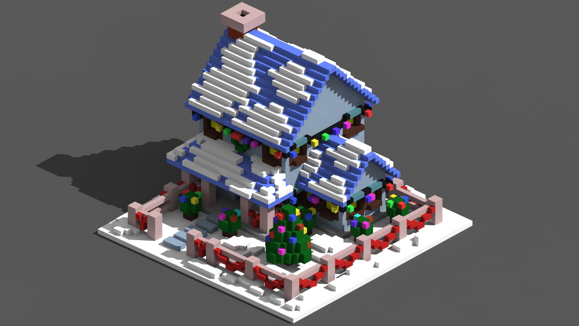 Voxel House 3D - TurboSquid 1350783