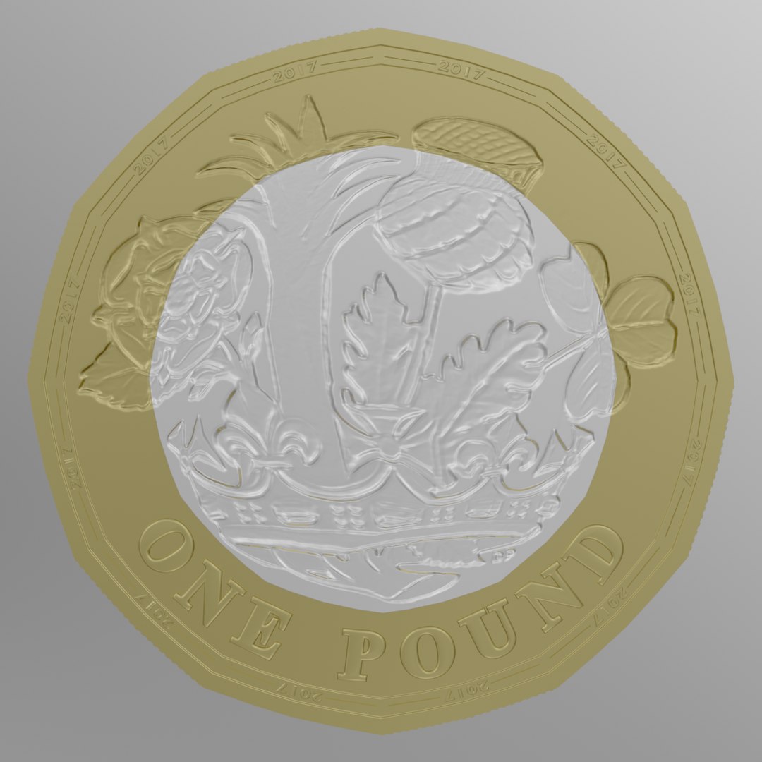 3D Model British Pound Coin - TurboSquid 1621984