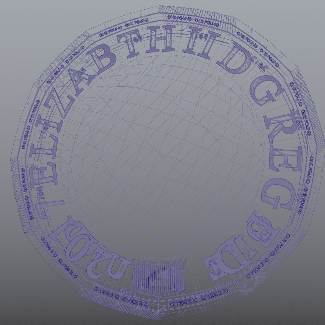 3D Model British Pound Coin - TurboSquid 1621984