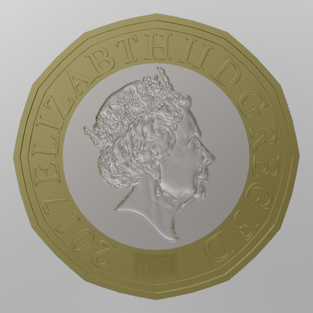 3D Model British Pound Coin - TurboSquid 1621984