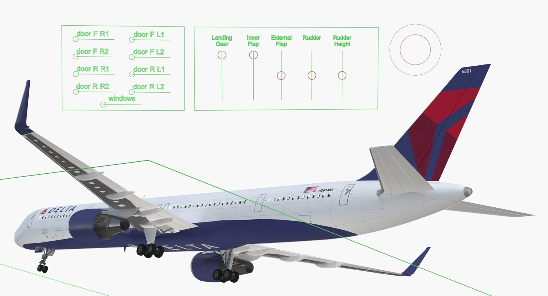 Boeing 757-300 interior cockpit 3D model - TurboSquid 1272132